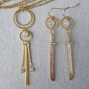 Agustd Inspired Daechwita Gold Sword Earrings, GSWORD, BTS Inspired ...