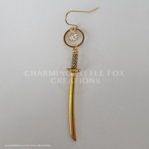 Agustd Inspired Daechwita Gold Sword Earrings, GSWORD, BTS Inspired ...