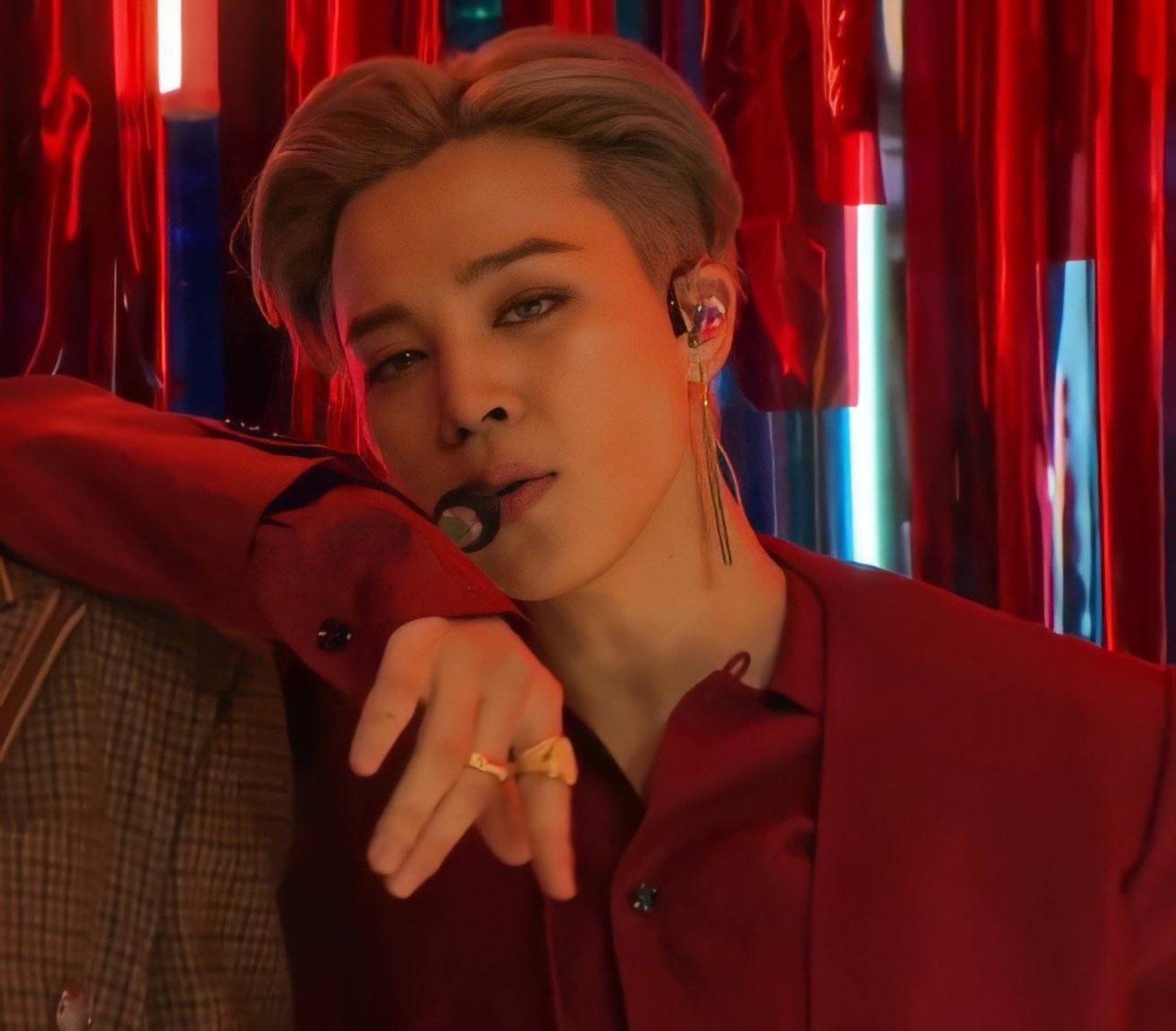 BTS Park Jimin Inspired Red Suit Filter Performance Earring | Etsy