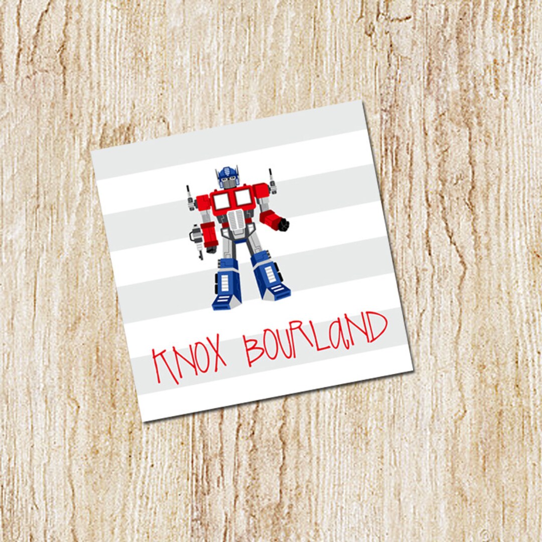 Transformer Enclosure Cards Set of 20 Robot Gift Tags - Etsy