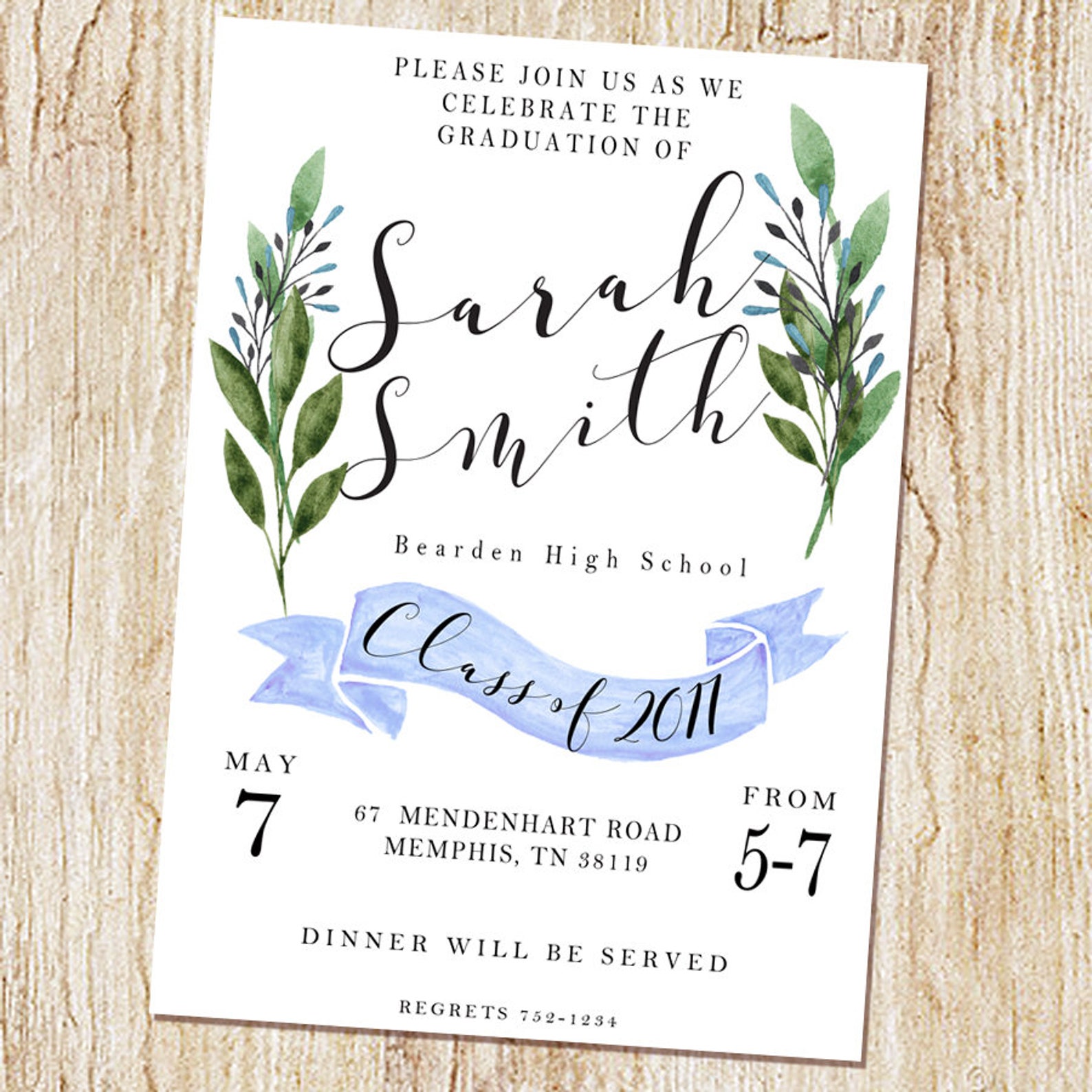 Graduation Party Invitation Graduation Lunch Invitation - Etsy