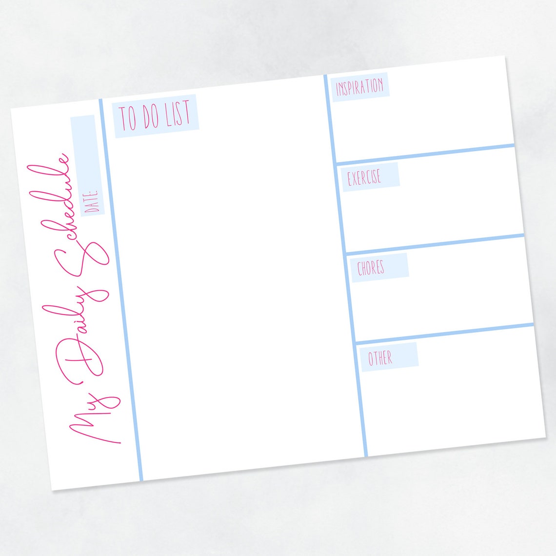 Homeschool Daily Planner Printable Kids Daily Planner - Etsy
