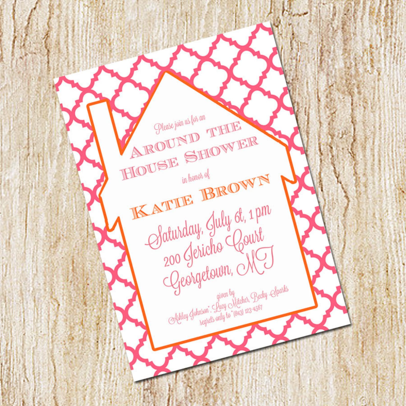 Around the House Shower Invitation Bridal Shower Invitation - Etsy