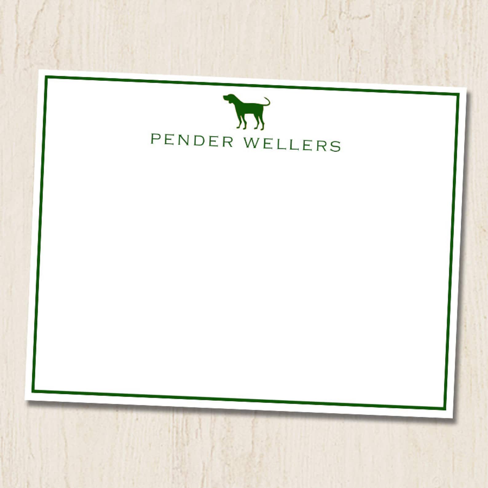 Dog Note Cards Flat Note Cards Personalized Note Cards | Etsy