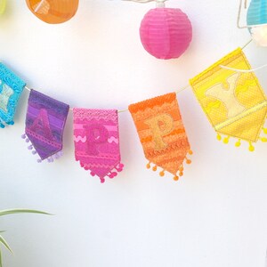 Rainbow Pennant Flags Positive Applique Flags With the Word - Etsy