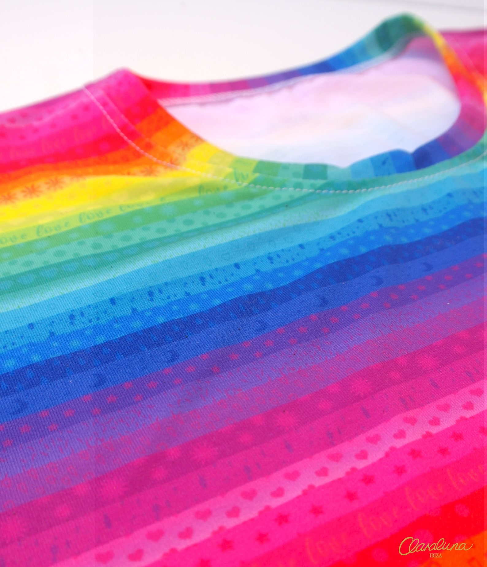 Rainbow Stripe T Shirt A Super Colourful Women's T Shirt - Etsy