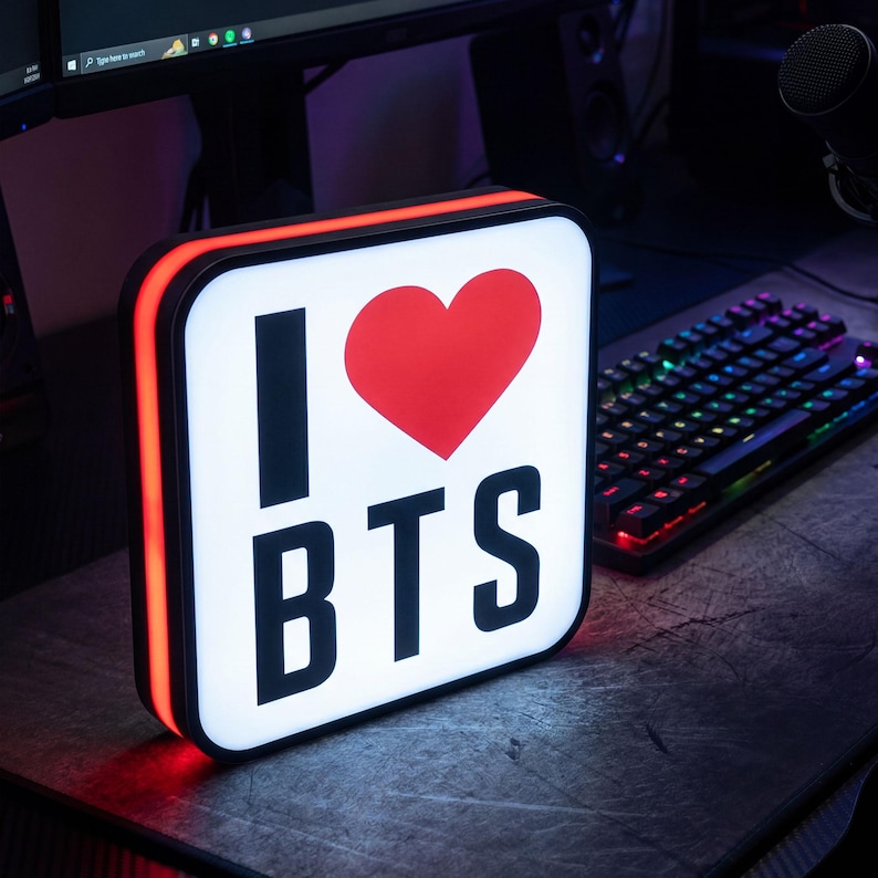 BTS 2026 World Tour Neon Sign, ARMY Room Decor, Kpop Light Box, BTS ...