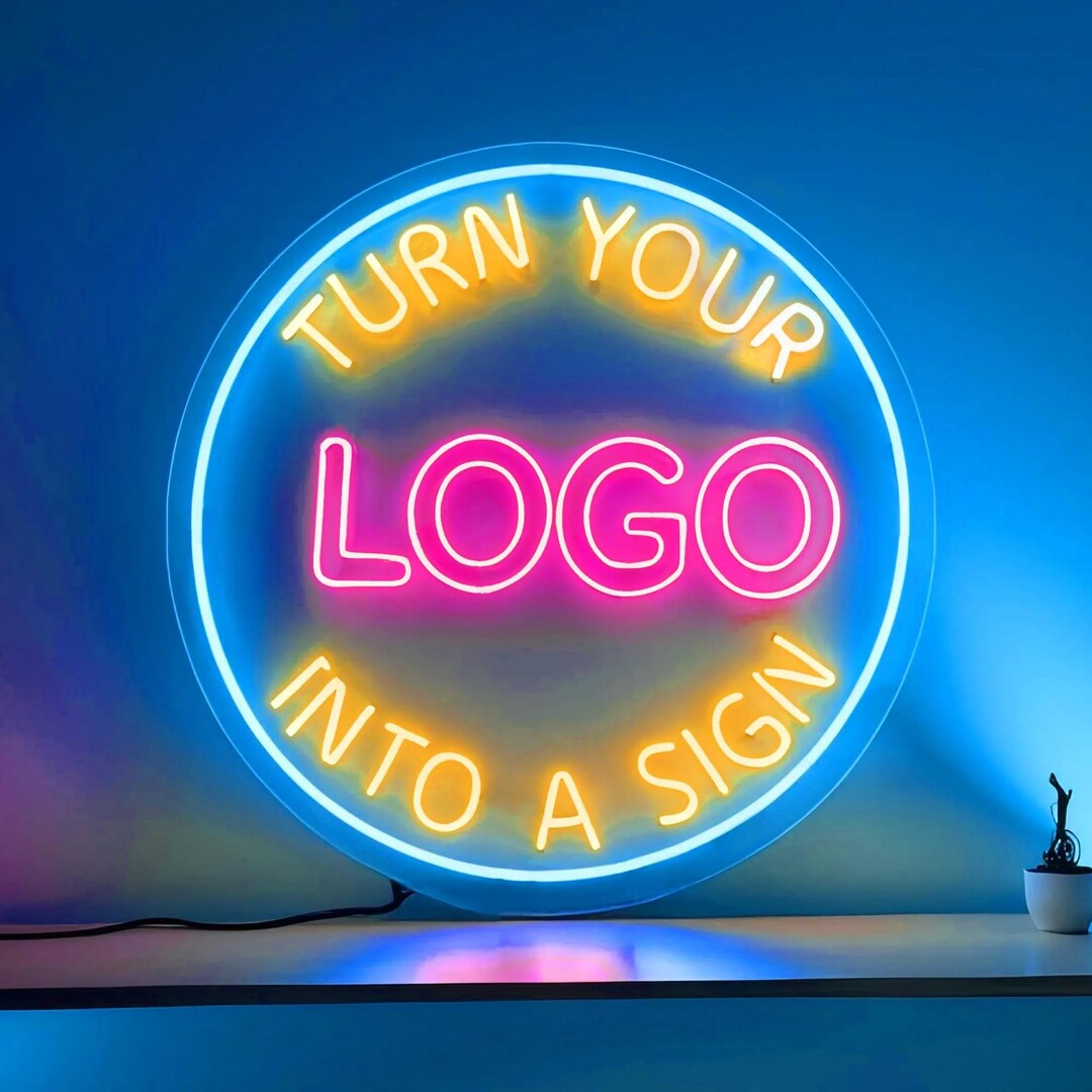 Professional Custom LED Neon Sign for Businesses | Logo Wall Art With ...