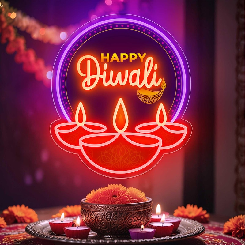 Happy Diwali Sign - Etsy