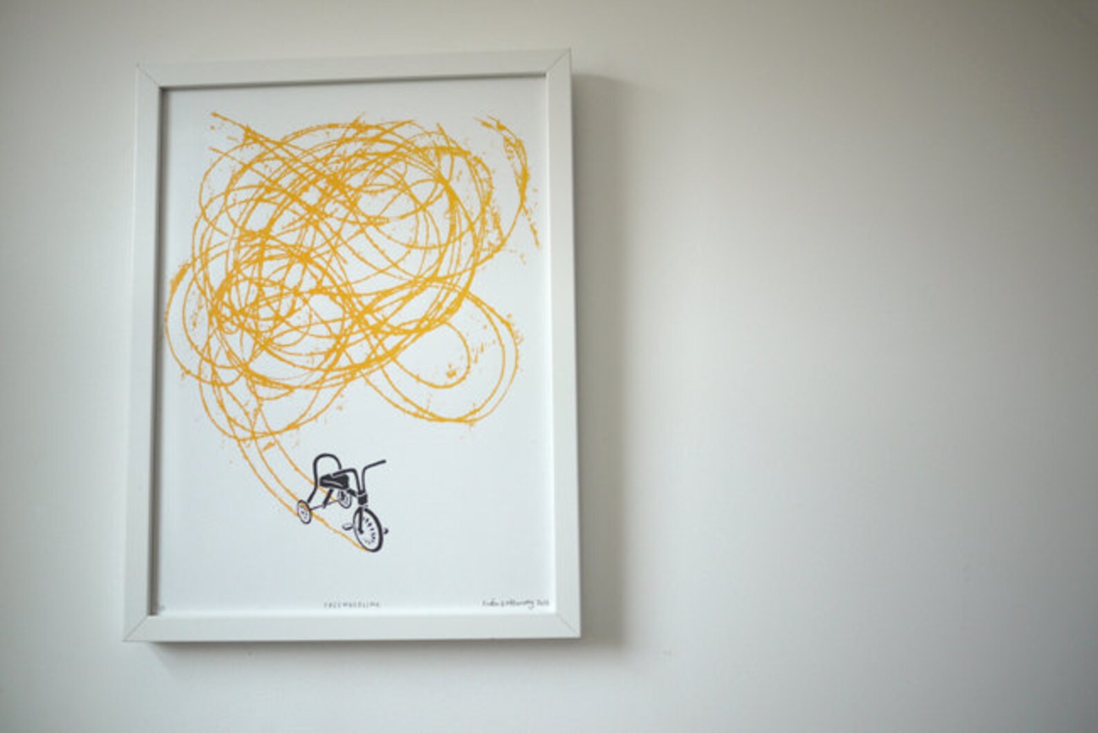 Original Wall Art Vintage Screenprint Nostalgic Trike Print - Etsy