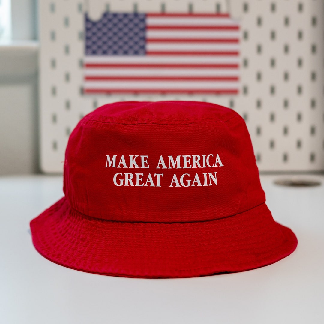 Trump 2024 Campaign Bucket Hat - Make America Great Again MAGA - Donald ...