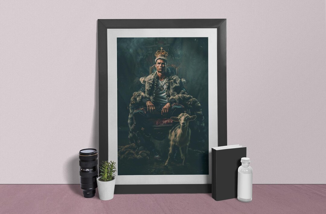 King Cristiano Ronaldo GOAT Poster I Football/soccer - Etsy