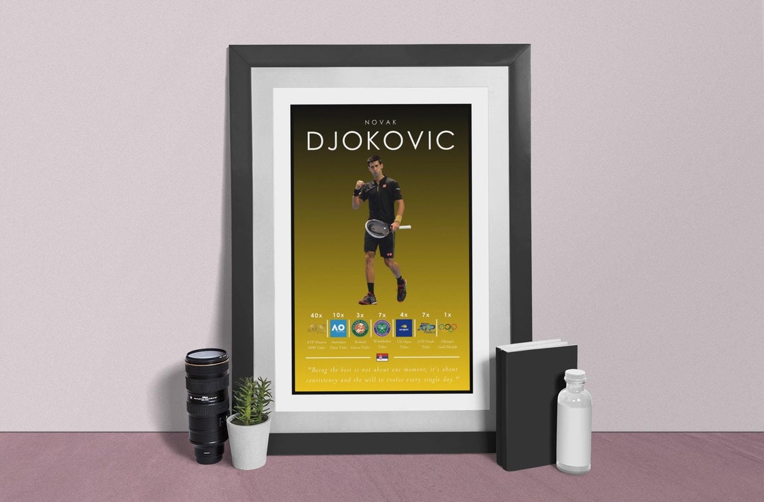 Novak Djokovic Tennis Poster ATP Finals - Etsy