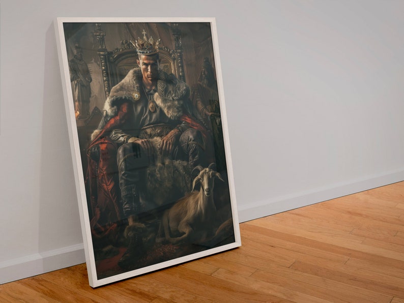 King Cristiano Ronaldo GOAT Poster I Football/soccer - Etsy