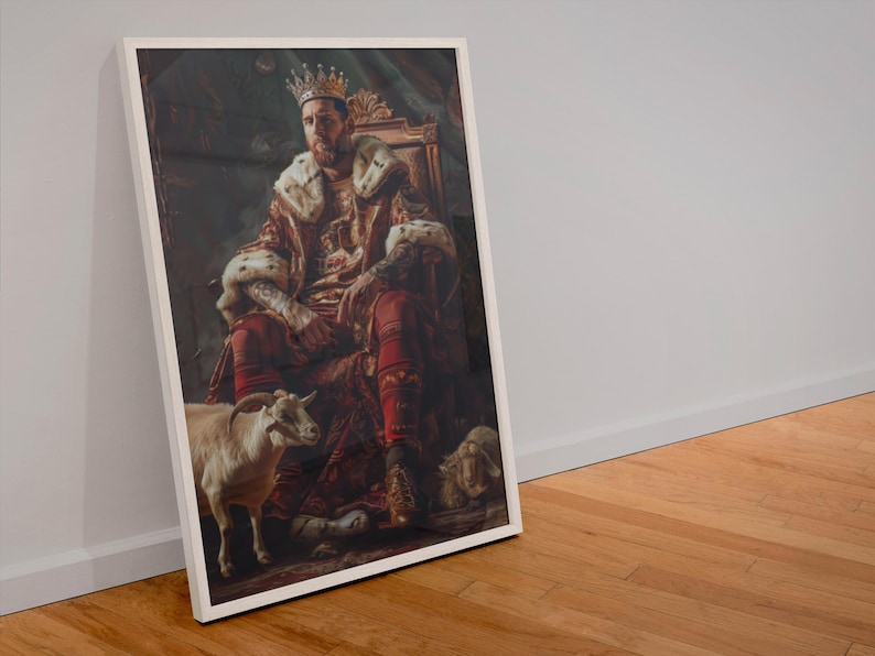 King Lionel Messi GOAT Poster I Football/soccer - Etsy