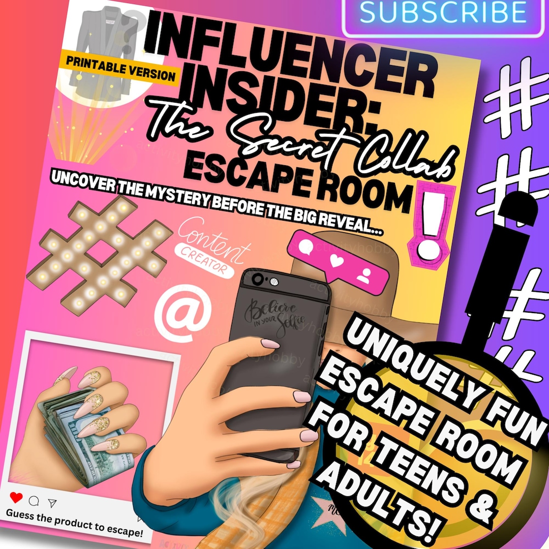 Printable Escape Room for Teens | Escape Room Printable Kit for Teens ...