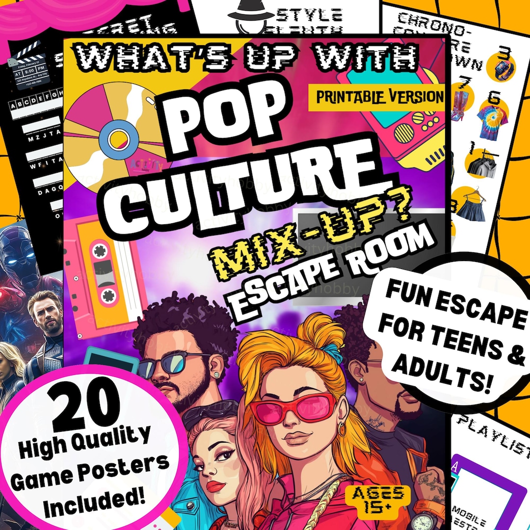 Escape Room for Adults | Escape Room Kit | Pop Culture Escape Room Kit ...
