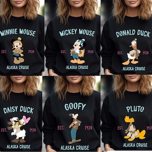 Mickey Minnie Goofy Pluto Daisy Donald Alaska Cruise Matching ...