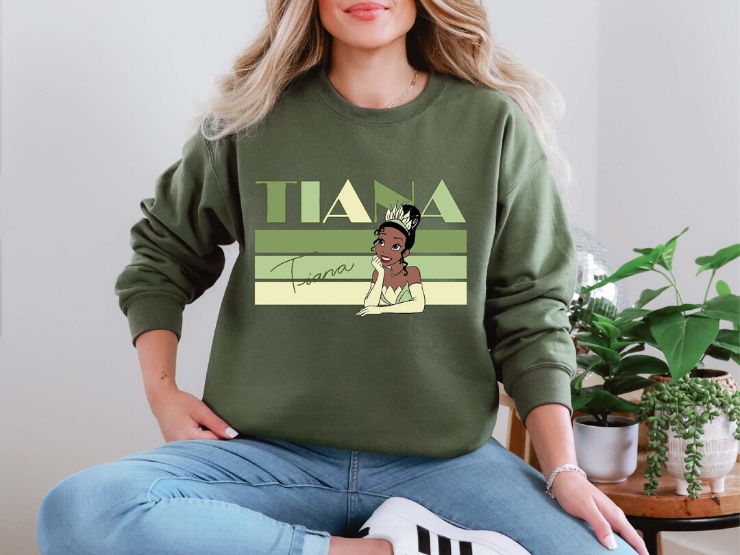 Retro Disney Princess Tiana Sweatshirt, Disney Princess Sweatshirt ...