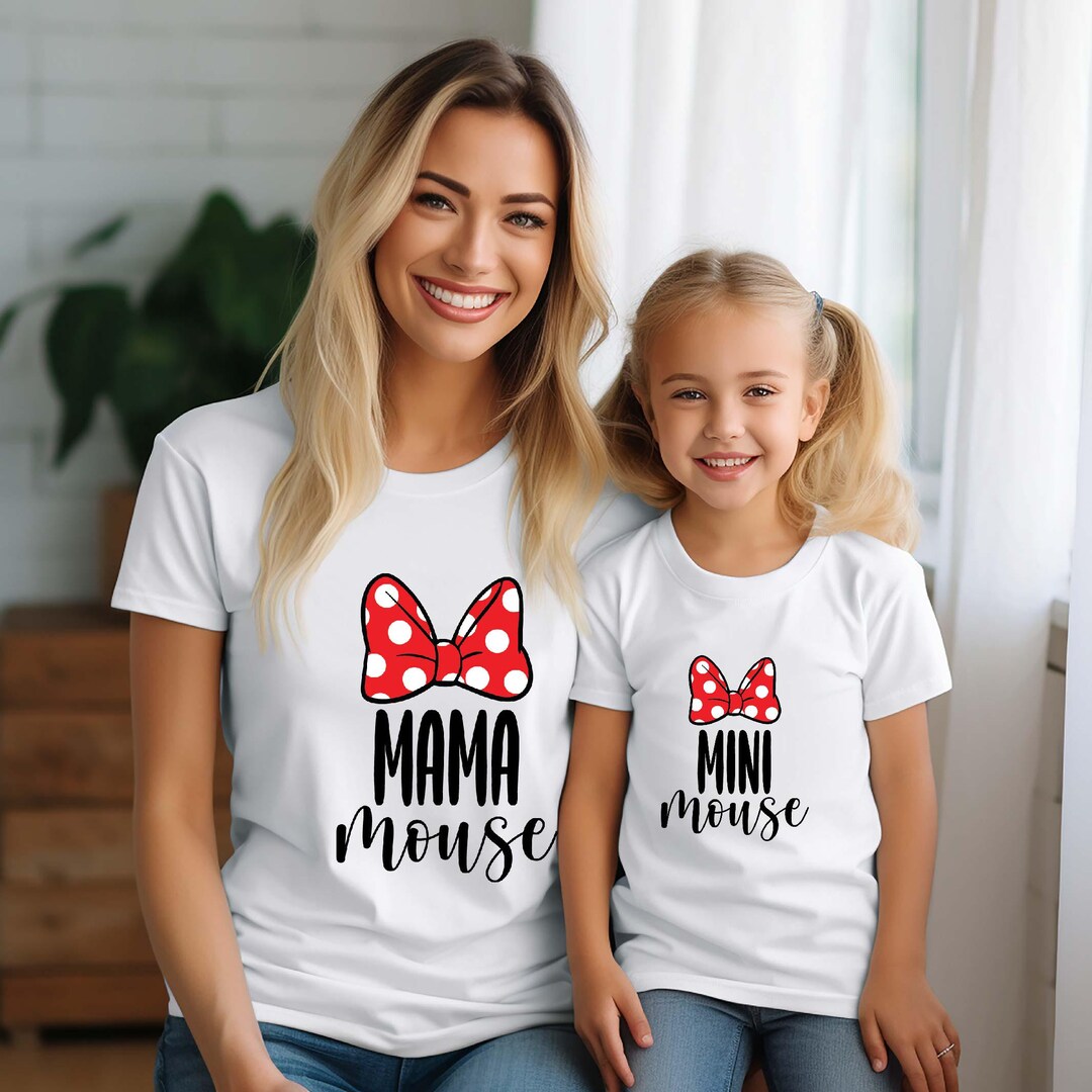 Disney Mama Mouse Mini Mouse Shirt, Mama Mini Matching T-shirt , Disney ...