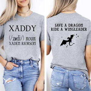 Comfort Colors Xaddy Shirt, Xaden Riorson Shirt, Xaden Fourth Wing ...