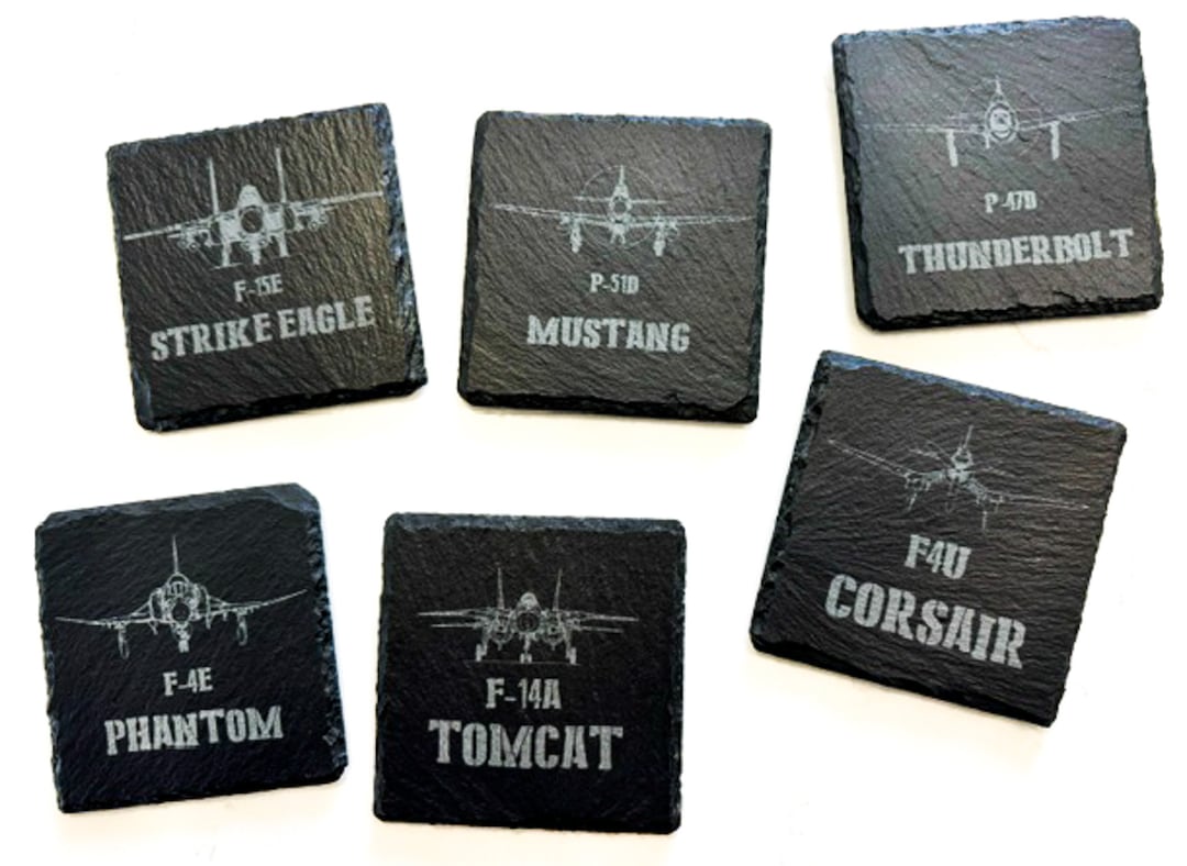 Slate Coaster | Military Aircraft | Jets | Man Cave Decor | Military ...