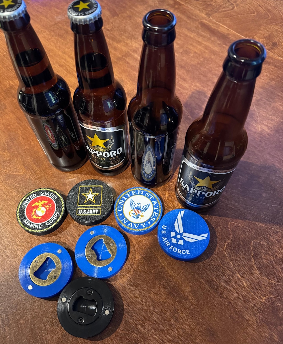 Magnetic Military Service "challenge Coin" Bottle Openers - Etsy