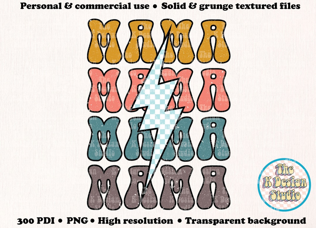Mama PNG, Digital Download, Shirt Designs, Mama Sublimation, Retro Mama ...