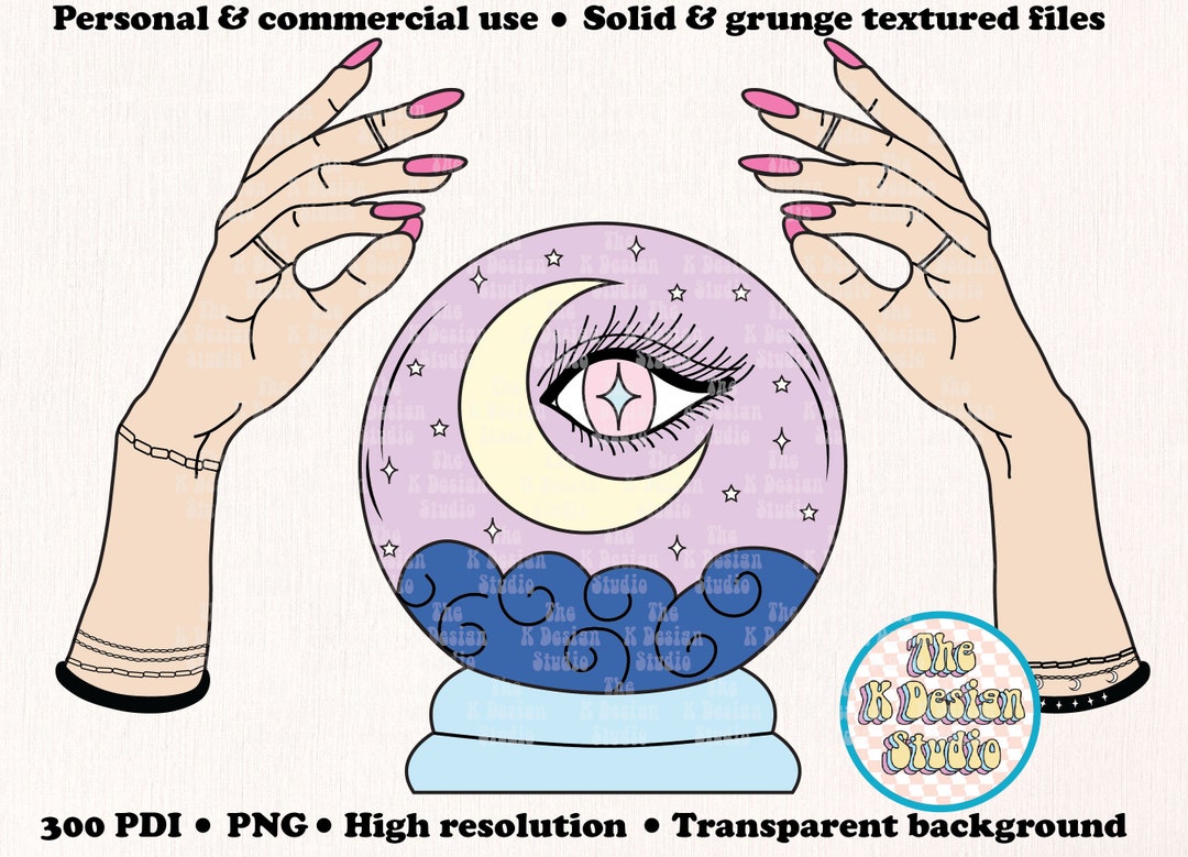 Crystal Ball Png, Hands Png, Moon Png, Celestial Crystal Ball Png ...