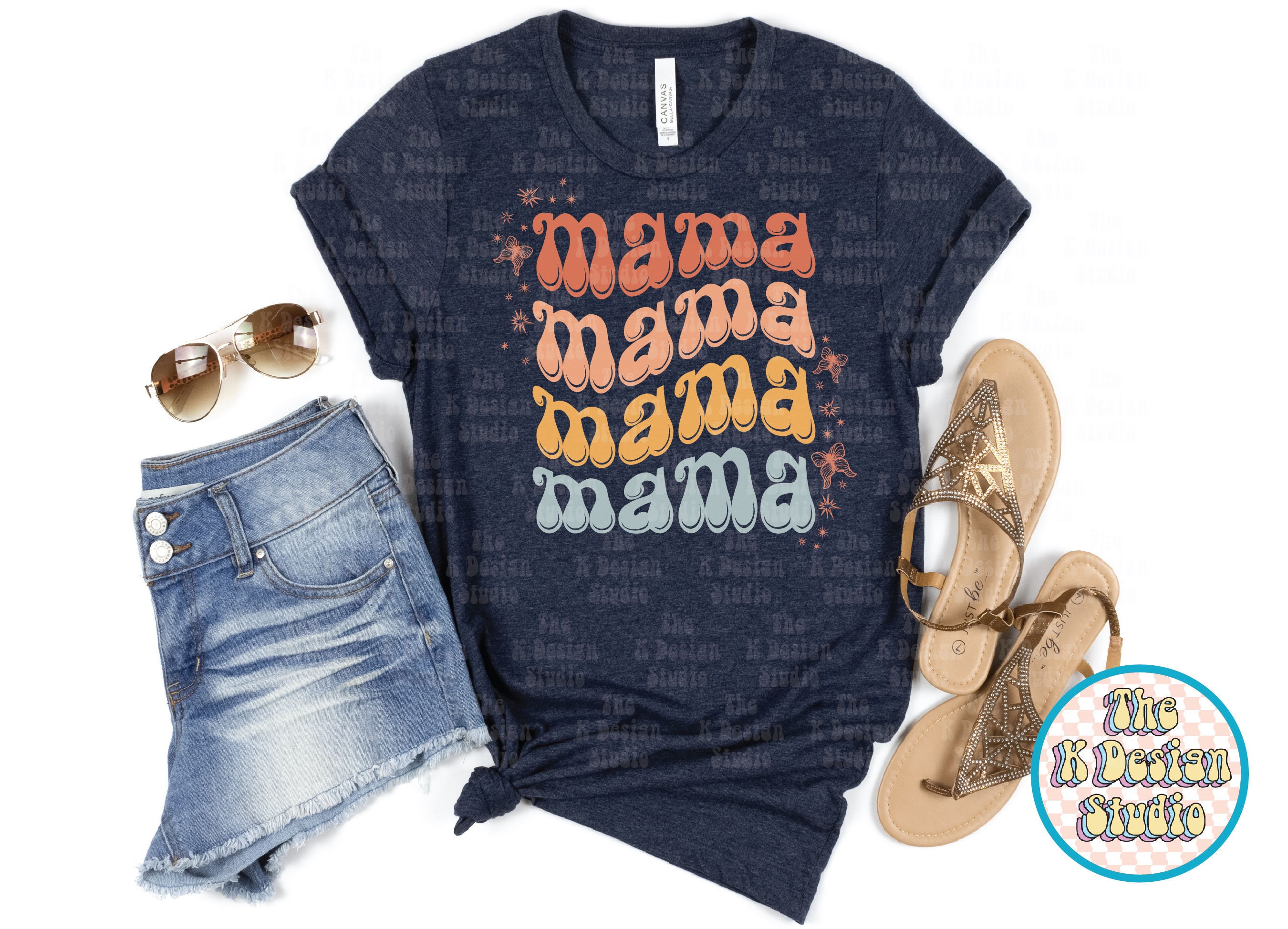 Mama PNG, Digital Download, Shirt Designs, Mama Sublimation, Retro Mama ...