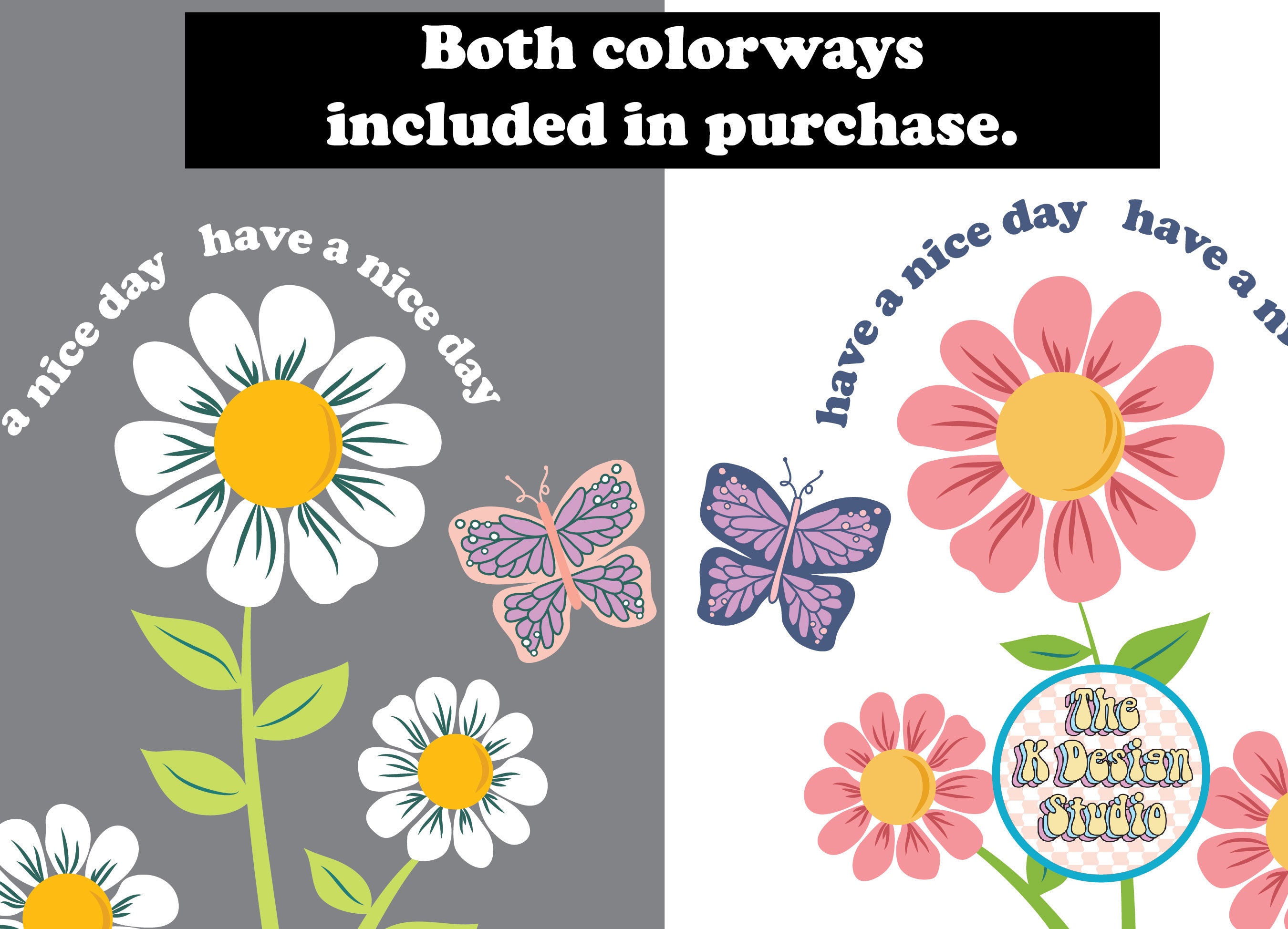 Have a Nice Day Png, Floral Png, Retro Style PNG, Shirt Designs, Retro ...