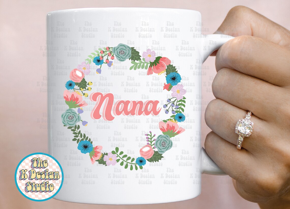 Nana PNG, Floral Nana Png, Floral Nana Design, Digital Download, Shirt Designs, Nana Sublimation ...