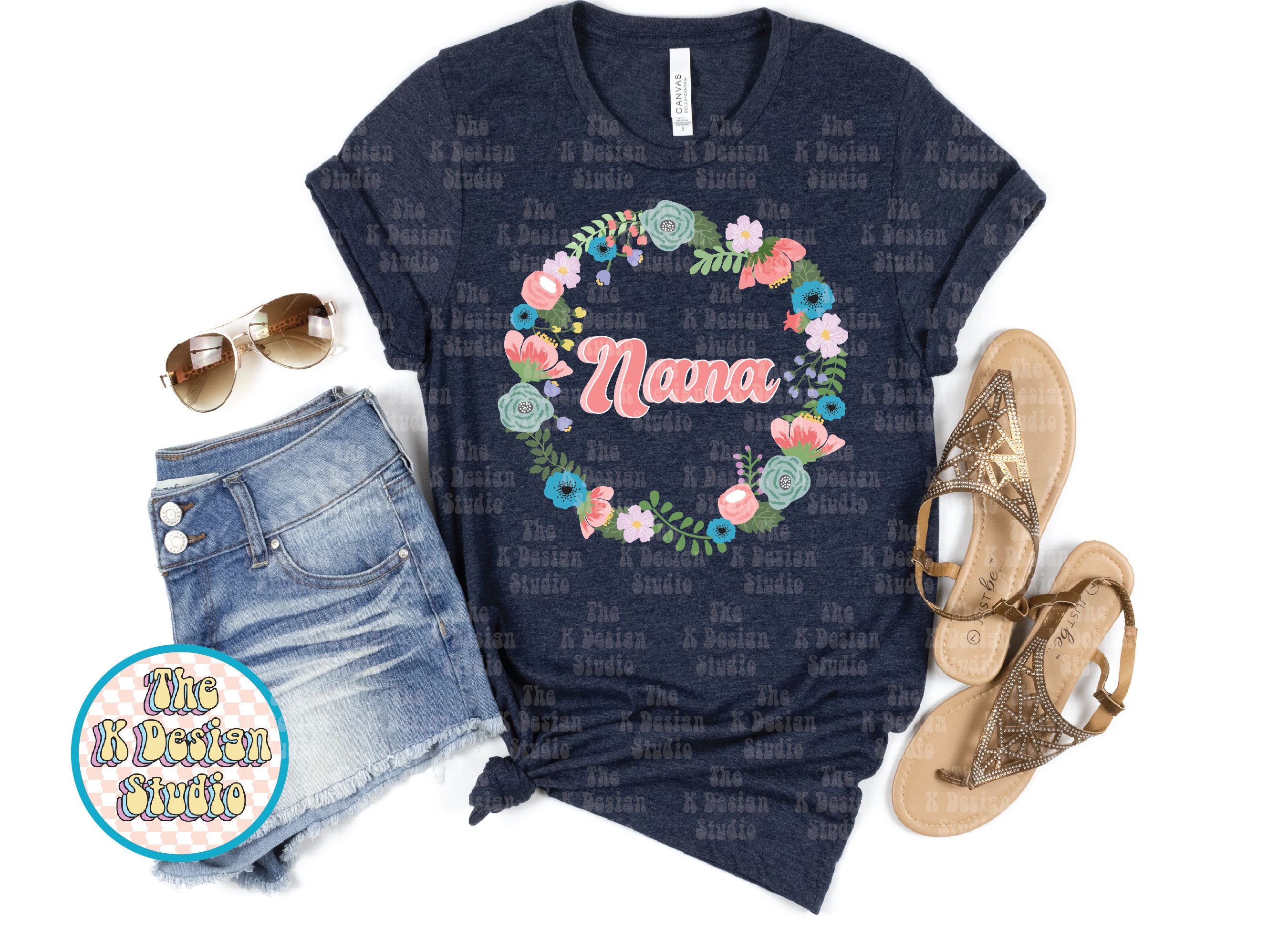 Nana PNG, Floral Nana Png, Floral Nana Design, Digital Download, Shirt Designs, Nana Sublimation ...