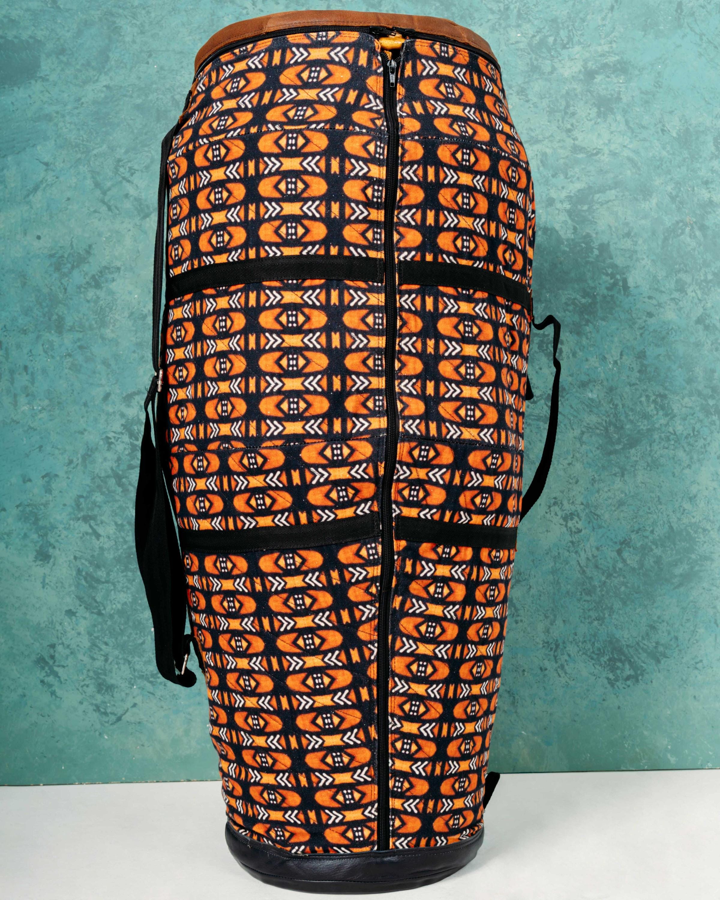 Handmade Atabaque Case in African Print Fabric, Personalized Drum Bag ...