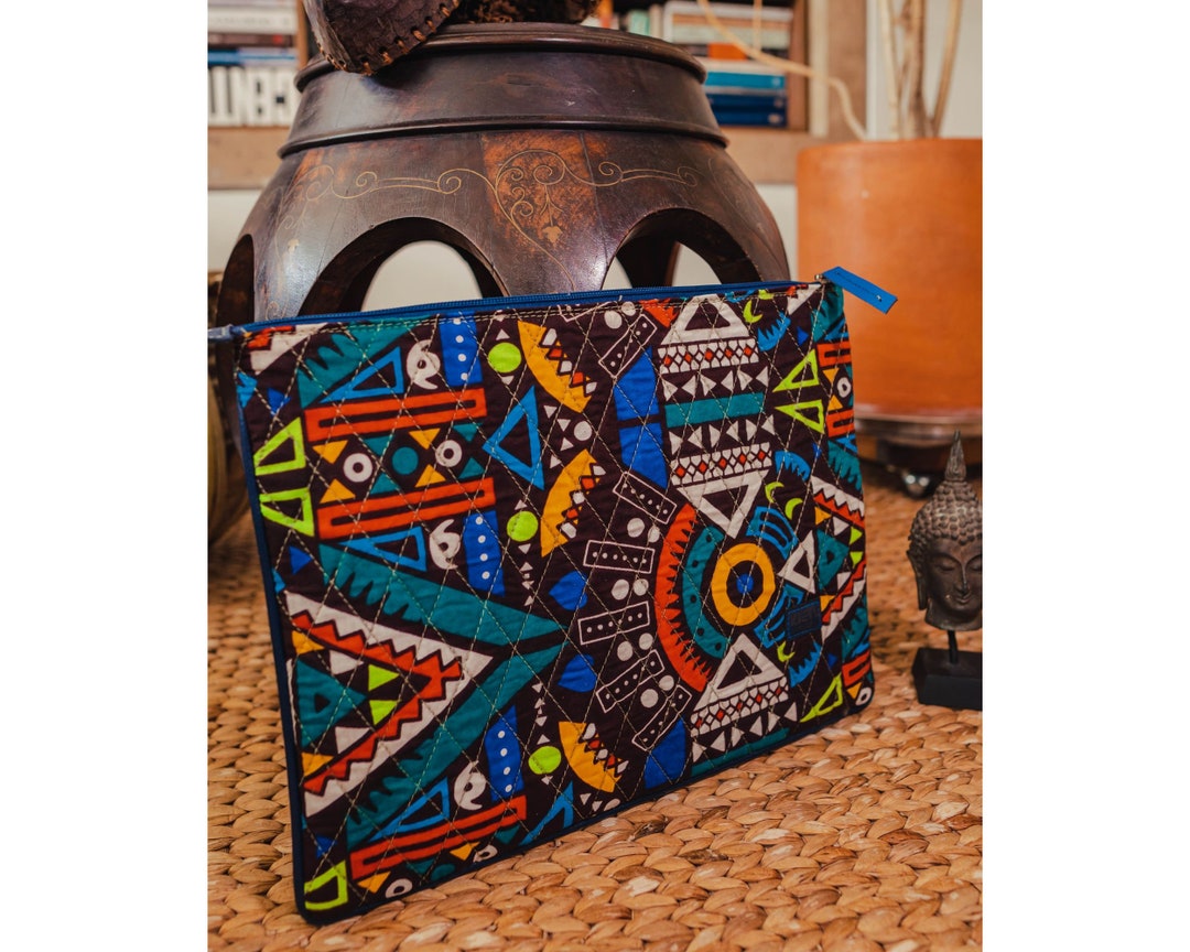 14 Inch African Print Fabric Laptop Cover or MacBook Sleeve, African ...