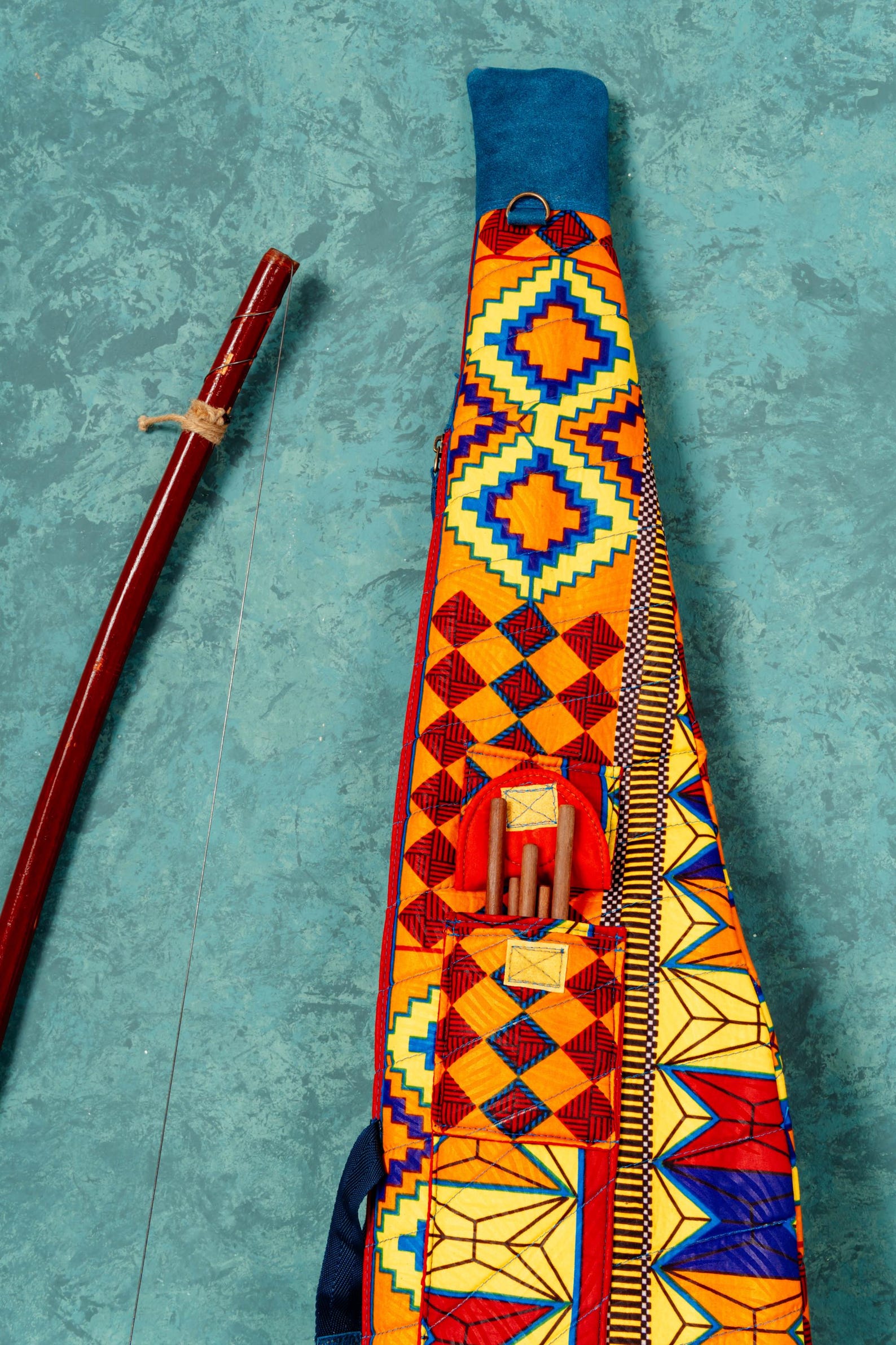 Handmade Berimbau Bag in African Print Fabric, Personalized Berimbau ...
