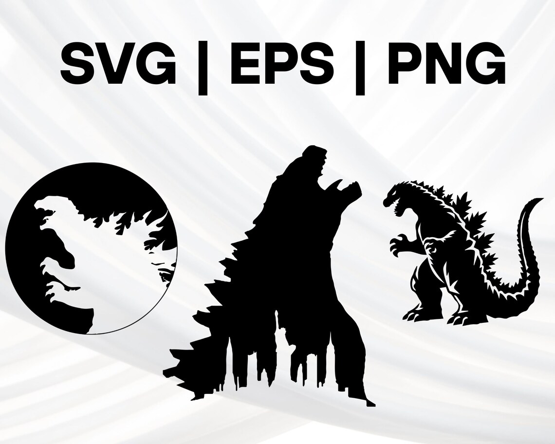 Godzilla Svg Bundle, Godzilla Clipart, High Quality Godzilla Png ...