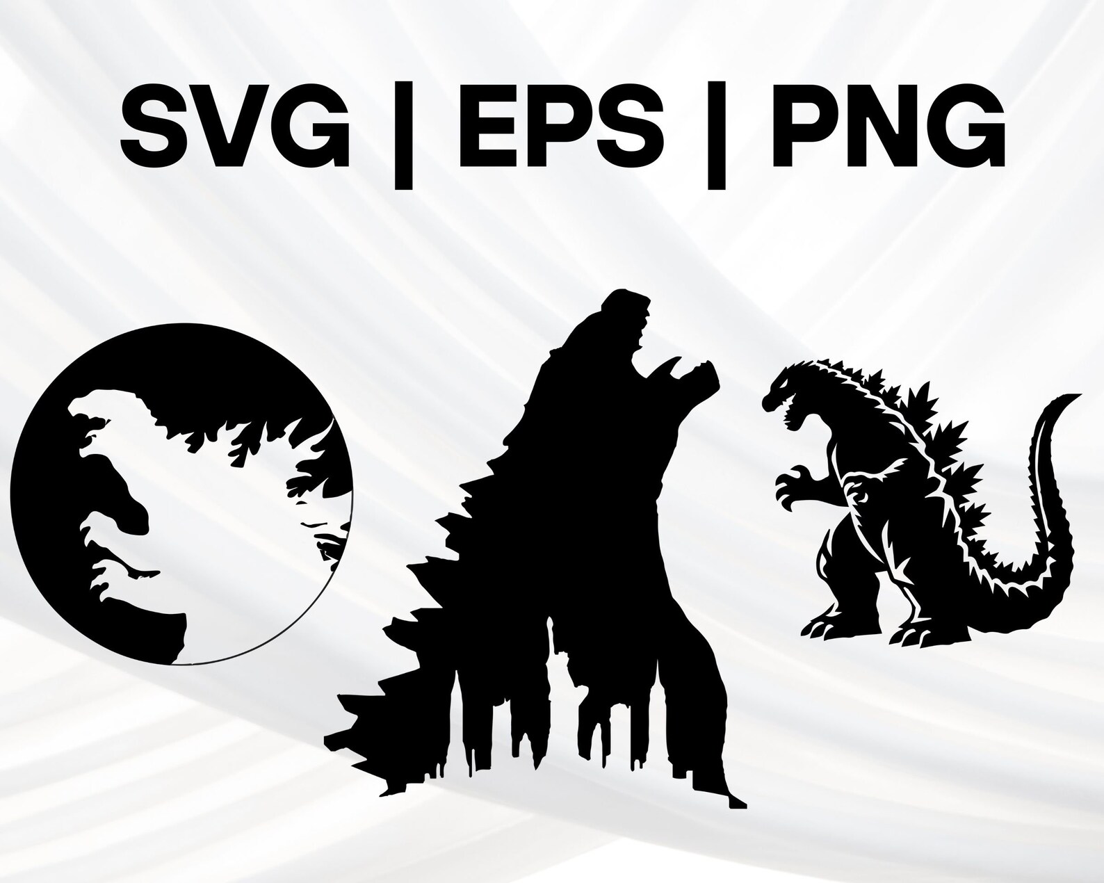 Godzilla Svg Bundle, Godzilla Clipart, High Quality Godzilla Png ...
