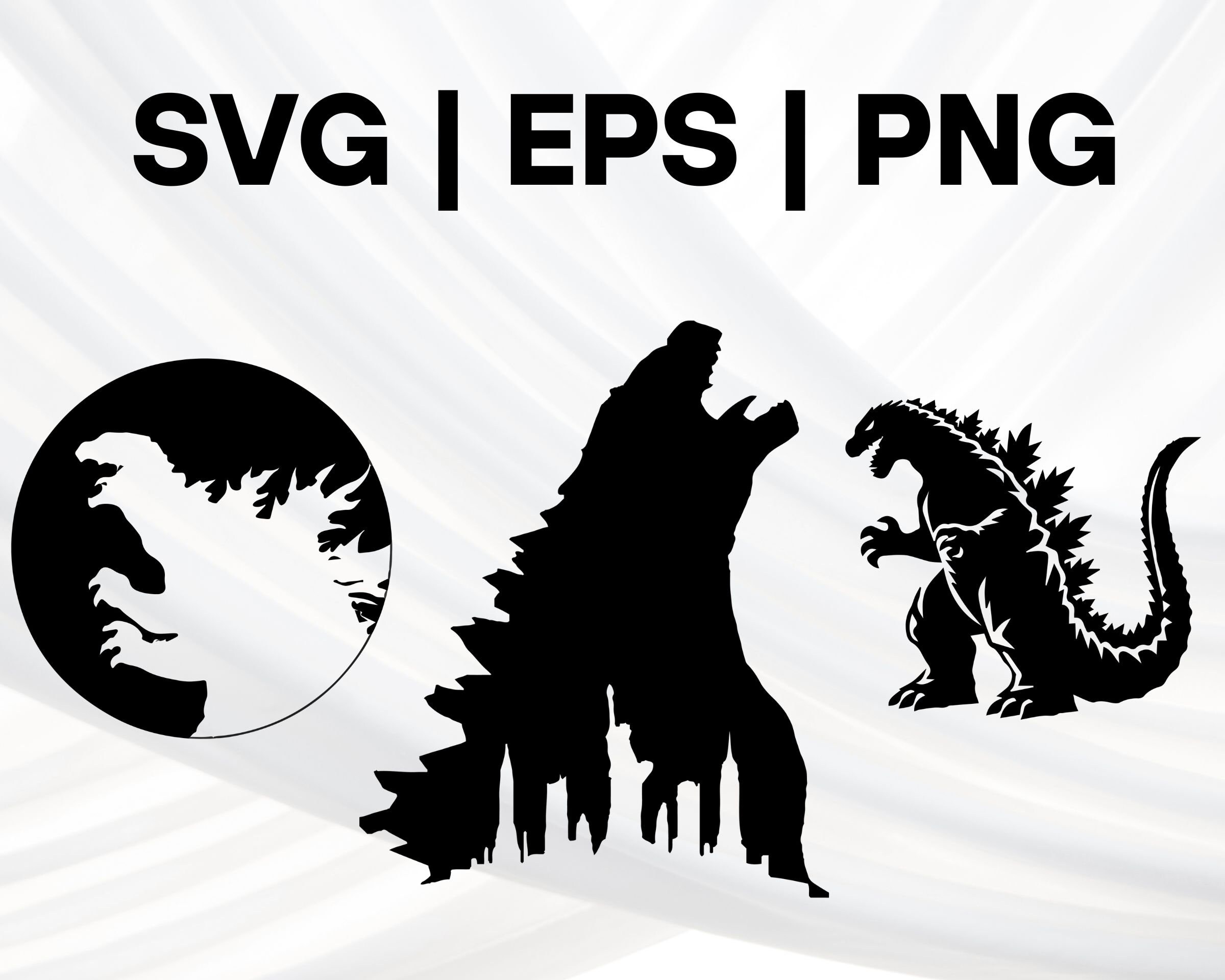 Godzilla Svg Bundle, Godzilla Clipart, High Quality Godzilla Png ...