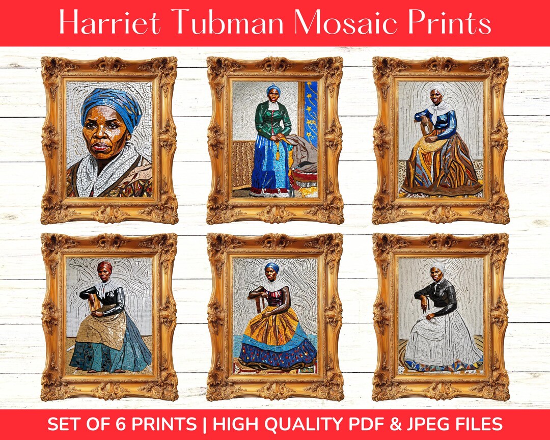 Harriet Tubman Poster Bundle, Printable Womens History Month Wall Art ...