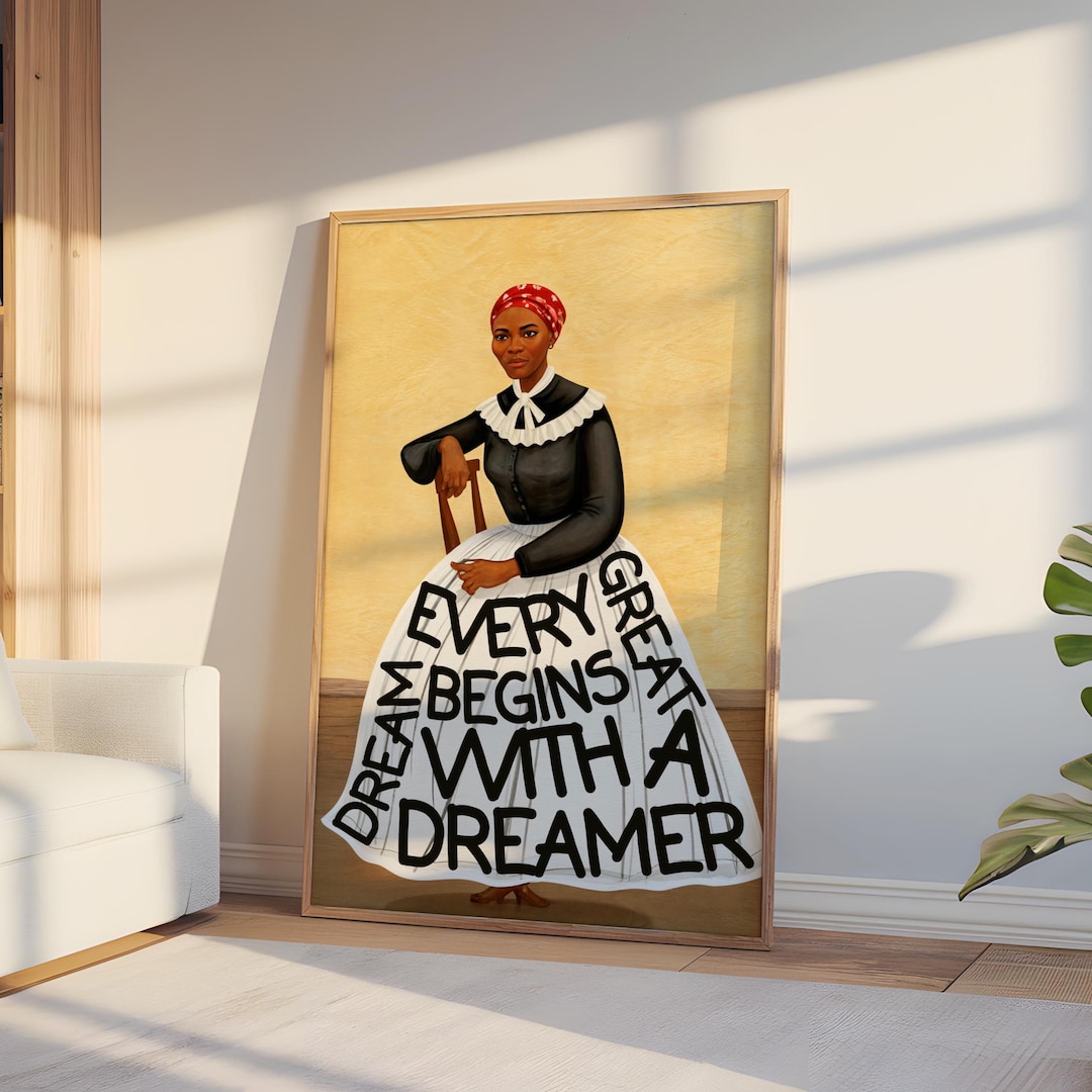 Harriet Tubman Quote Black History Poster, Framed Black History Month ...