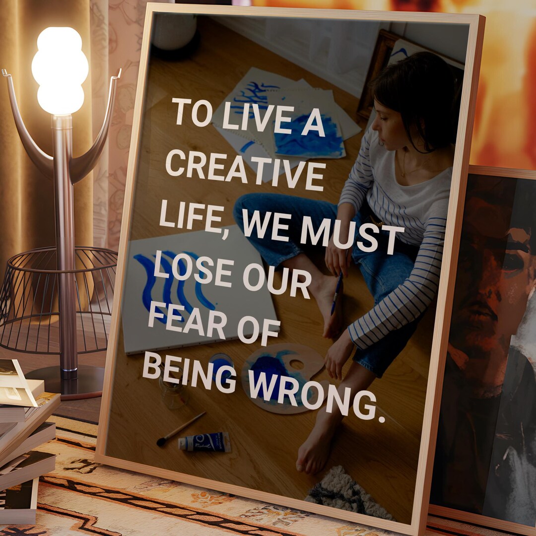 Artist Motivational Wall Art, Framed Inspirational Quote Print, Gift ...