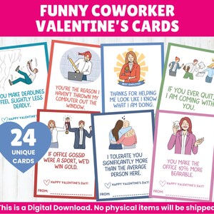 Coworker Valentines Cards, Funny Valentine Cards for Coworkers ...