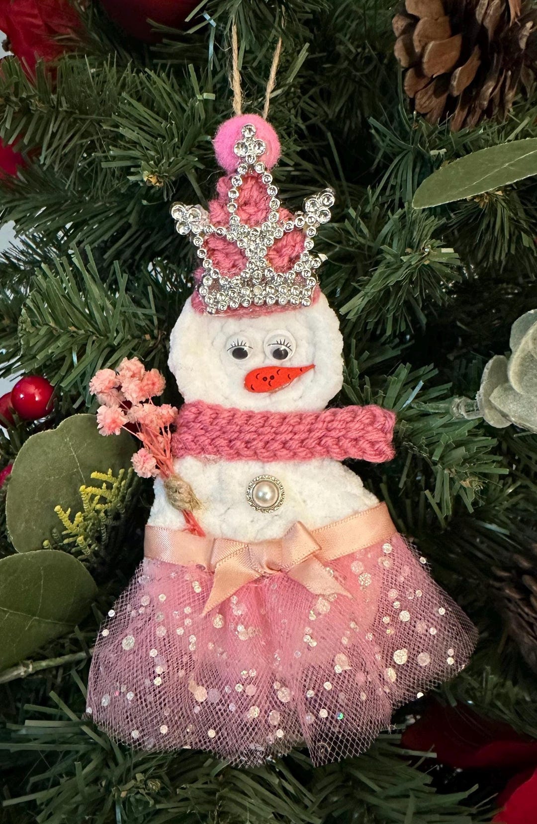 Princess Snowman Ornament - Etsy