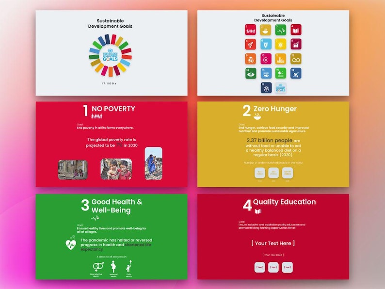 Sustainable Development Goals Powerpoint Template sdgs Interactive Transition Animation - Etsy
