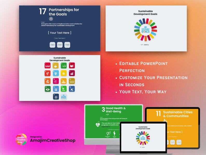 Sustainable Development Goals Powerpoint Template sdgs Interactive ...