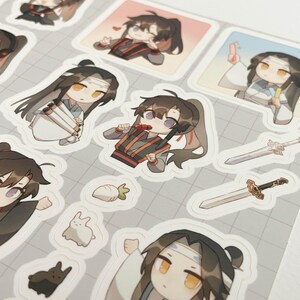 MDZS Wangxian Chibi Sticker Sheet - Etsy