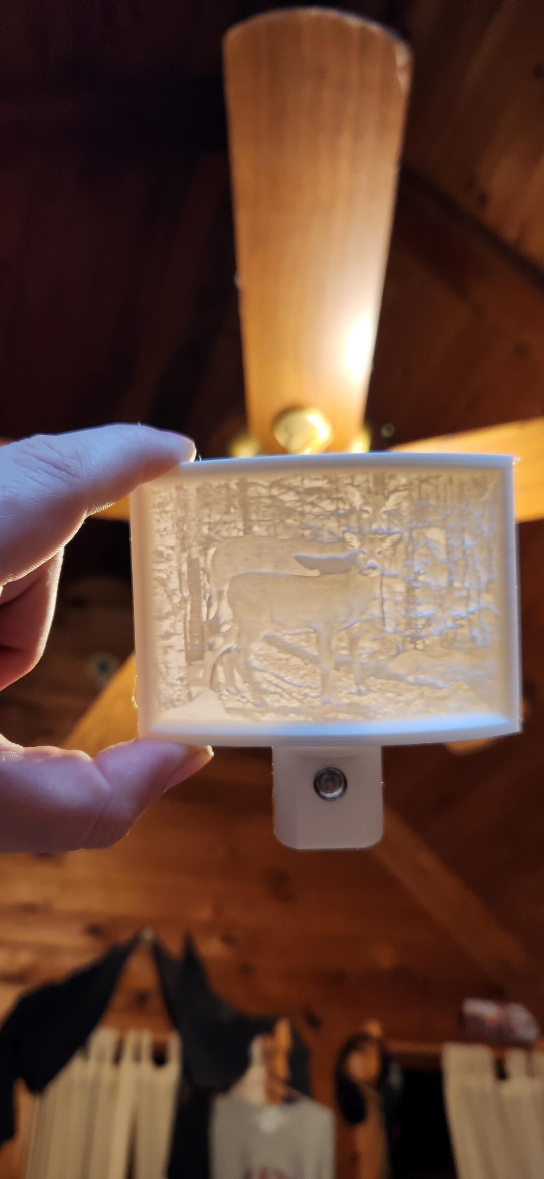 Two Deer Night Light LED Lamp for Cozy, Wildlife-inspired Home Accents ...