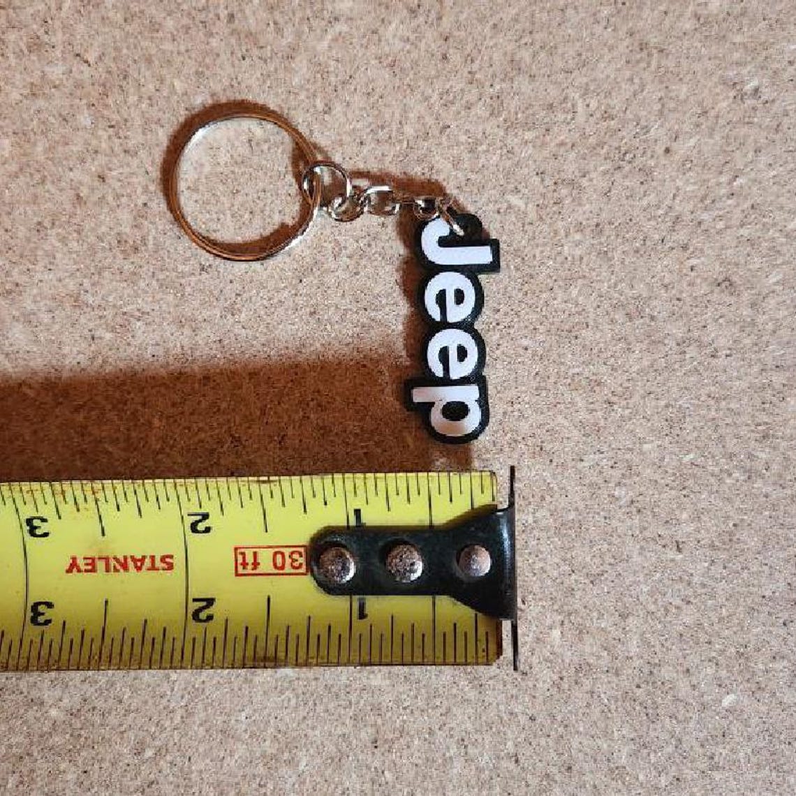 Jeep 3D Printed Keychain | Bold Logo Design | Custom Car Accessory Gift ...