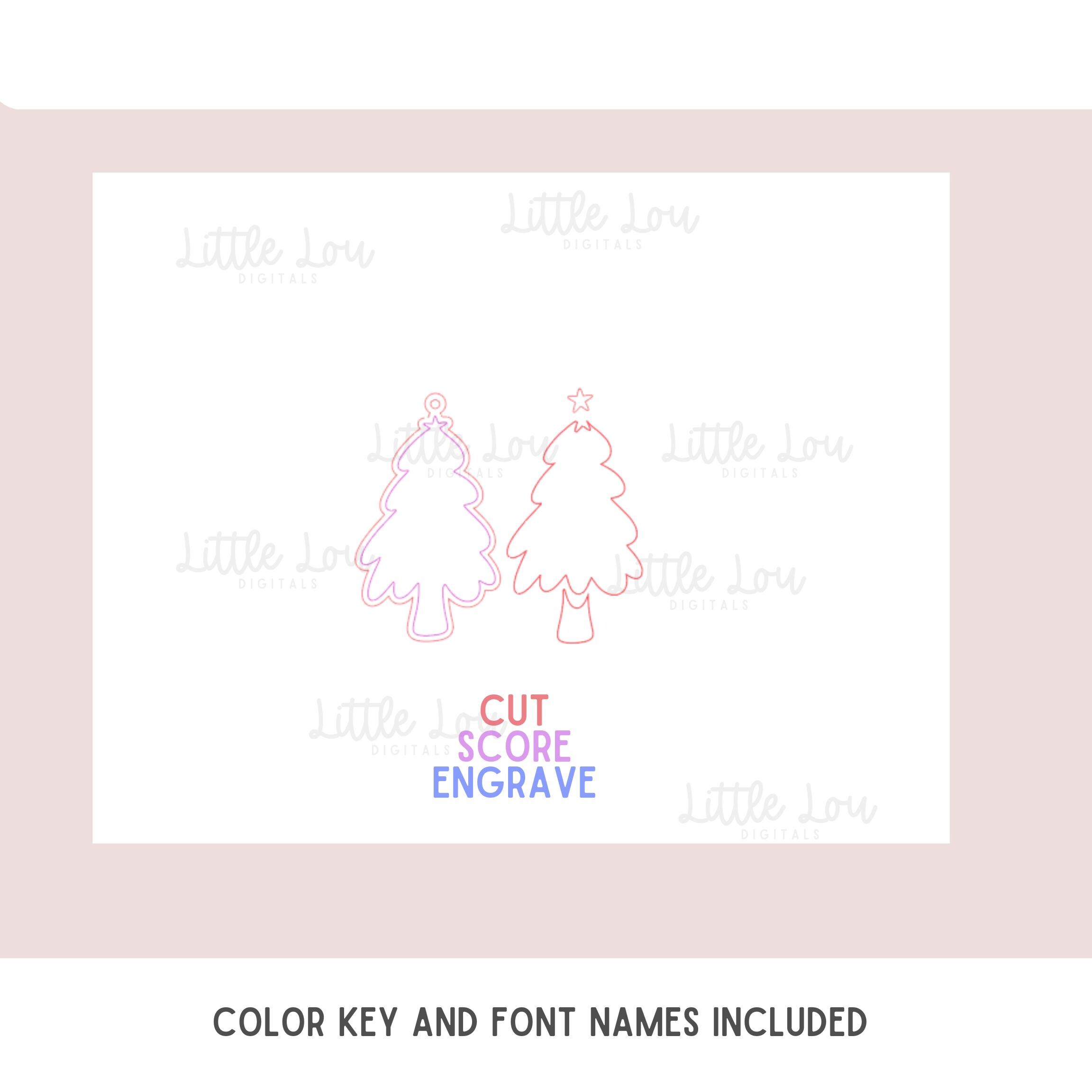 Christmas Tree SVG, Stocking Tag, Custom Christmas Name Tag, Tree ...